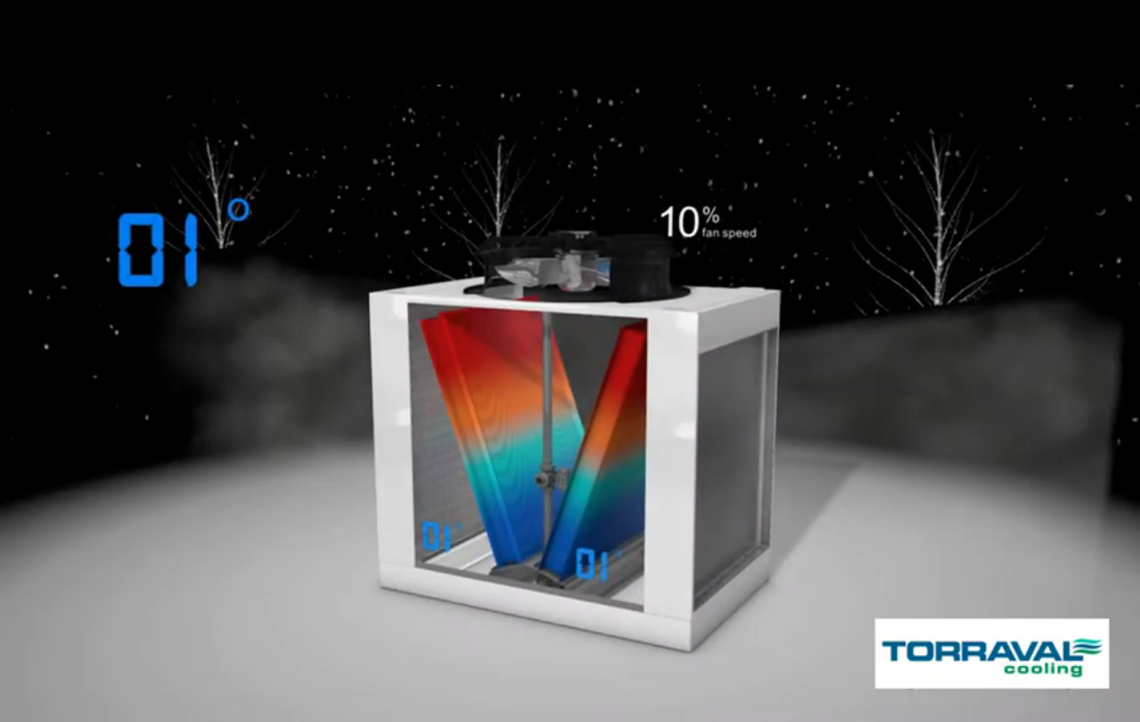 PAD-V adiabatic cooler and condenser works - Torraval Cooling